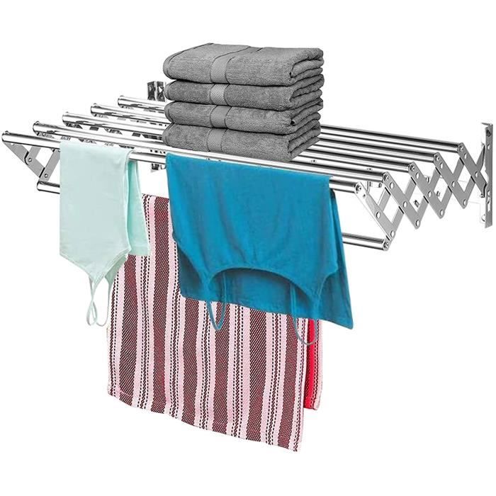 Séchoir À Linge Pliable, Étendoir À Linge Mural, Étendage À Linge en ...