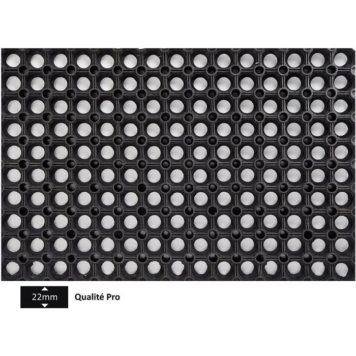 Paillasson caillebotis caoutchouc 80 x 120 cm | Epaisseur 2,2 cm | 100% ... Paillasson caillebotis caoutchouc 80 x 120 cm | Epaisseur 2,2 cm | 100% ...