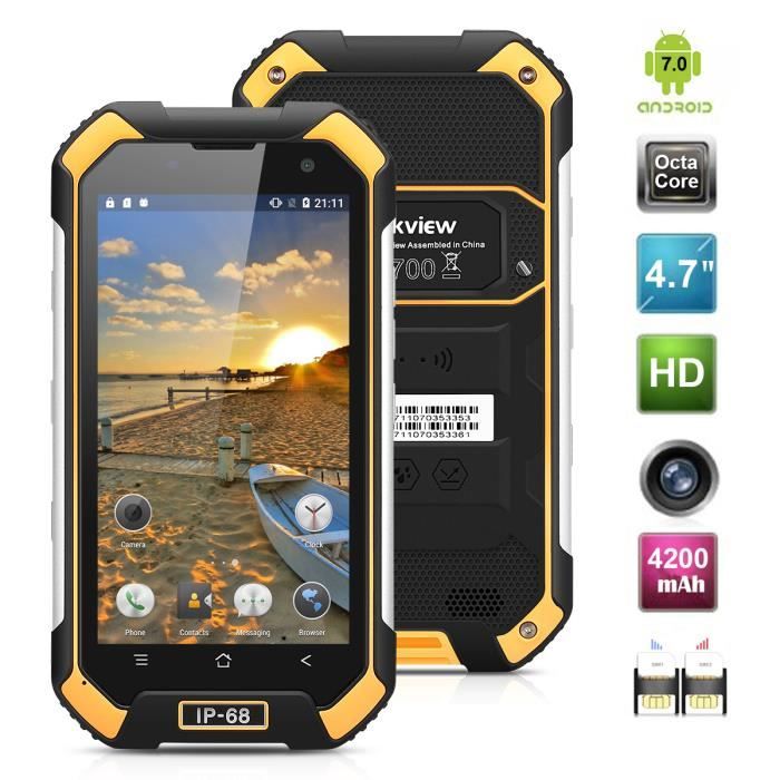 Blackview BV6000 Smartphone Téléphone Portable Tri-proof Etanche ...