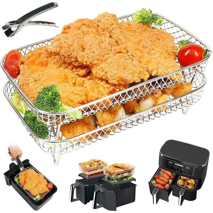 Grands Supports De Friteuse À Air, En Acier Inoxydable 304 Avec Clip, Accessoires Pour Friteuse ...
