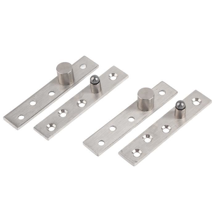 Duokon Charnière de porte 2pcs 360 Degrés Rotatif Pivot Charnière En ...