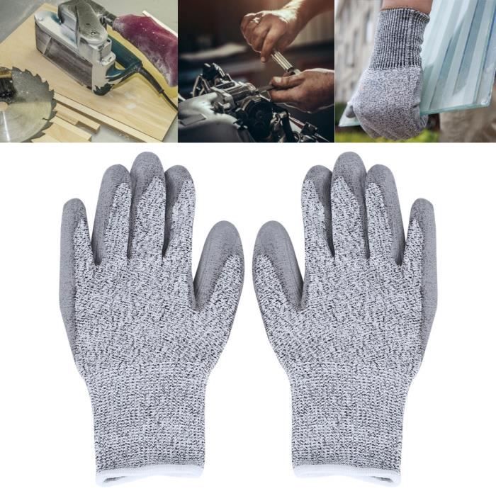 Duokon Gant de protection en PU HPPE Gants de protection résistant aux ...