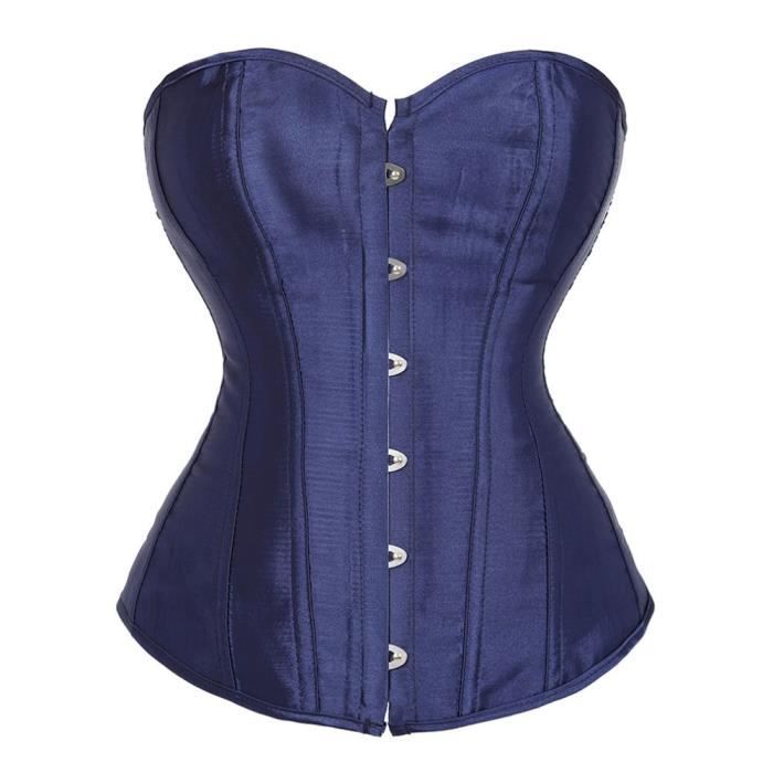 Bustier femme,Corset Sexy en Satin Burlesque pour femmes,Bustier sans ...