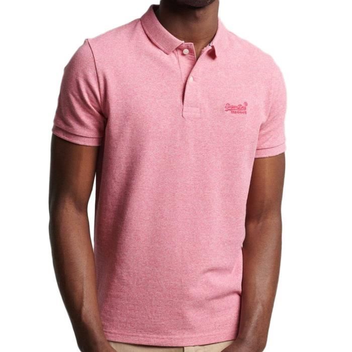 Polo Rose Homme Superdry Classic Pique Pink - Cdiscount Prêt-à-Porter