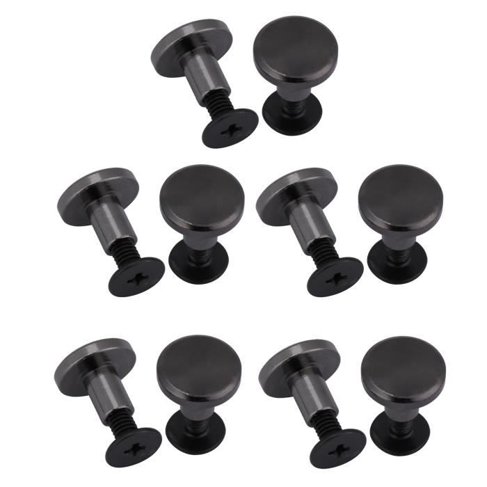 Rivet à vis - SURENHAP - 20 jeux - Laiton galvanisé - Couleur noire ...