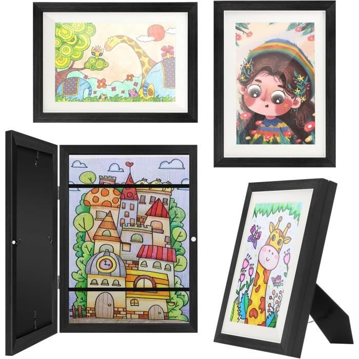 Cadre D'Art Dessin Enfant Cadres Photo D'Art 2Pcs, Cadre Ouverture ...