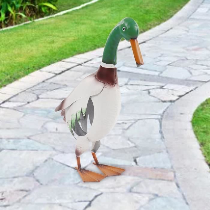 Statue de canard de jardin Figurines d'animaux Garden Art Standing ...