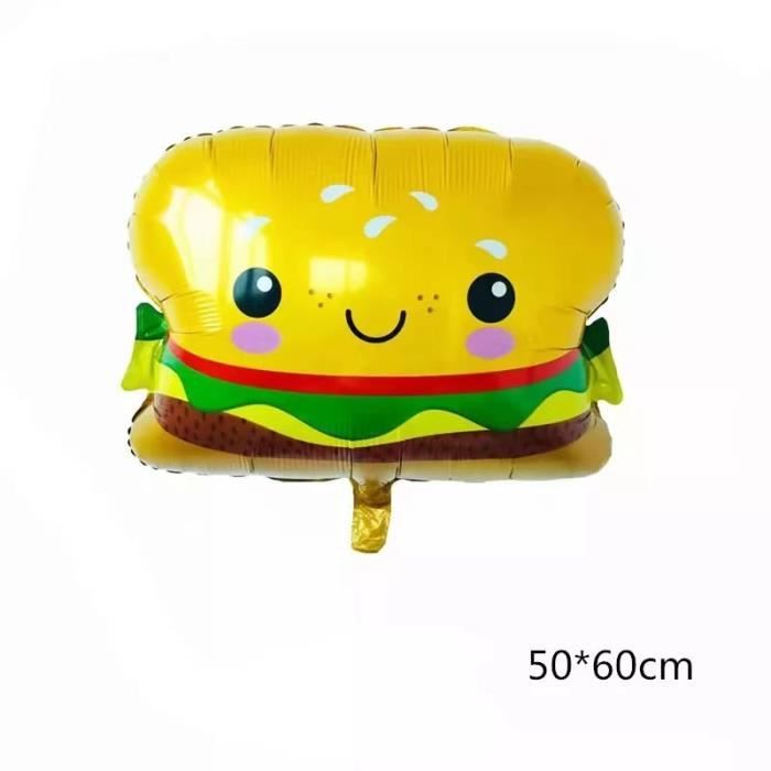 BALLON DECORATIF,2--Nouveau ballon Pizza Hot Dog Popcorn Donut Burger ...