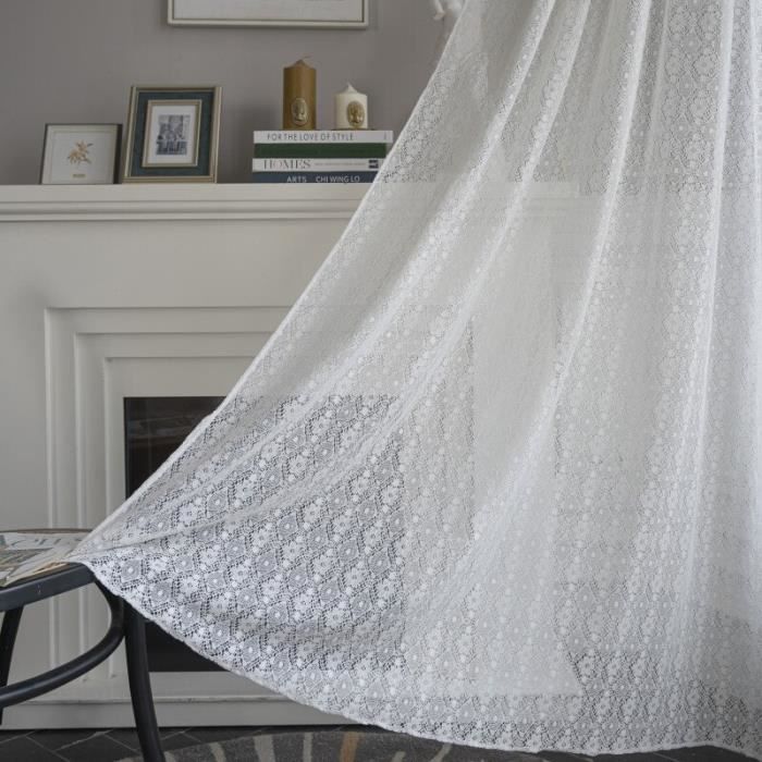 RIDEAU DE PORTE,8-W150cm X H200cm-Hook Top--rideaux de Salon en coton ...