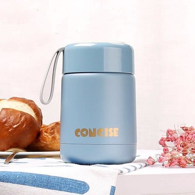 GOURDE BIDON,Bleu-300ml--Mini Thermos alimentaire de 300ml, boîte à ...