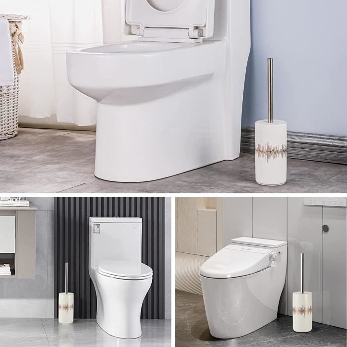 E de Toilettes Balai WC avec Sort Amovible et Récipient en Céramique ...