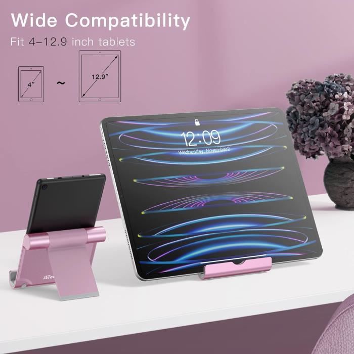Support Tablette, Support Dock Réglable Portable, Support de Bureau ...
