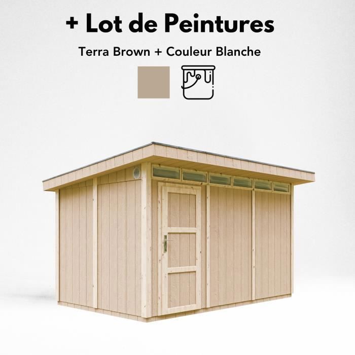 Abri de Jardin Qualité Premium 9m² / L412xL279xH237 cm - Timbela M904 ...