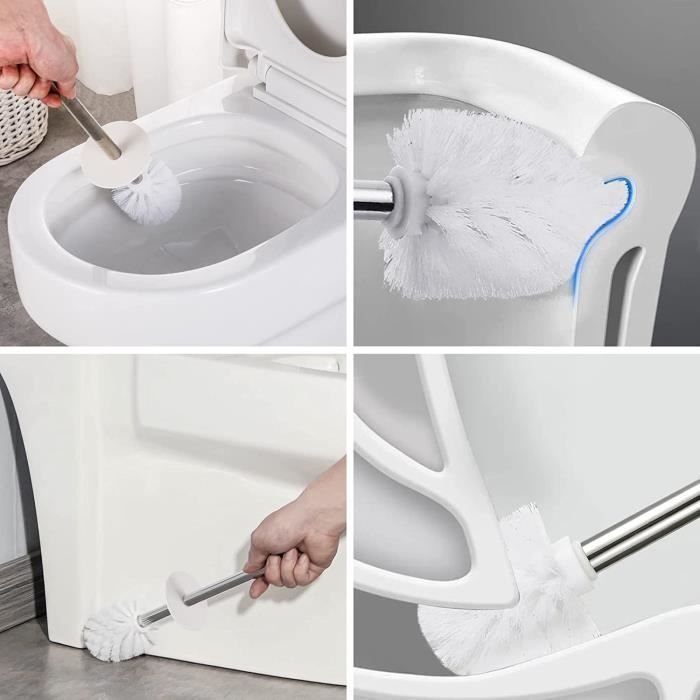 E de Toilettes Balai WC avec Sort Amovible et Récipient en Céramique ...