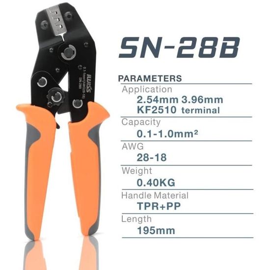 SN-28B EDM - Pince À Sertir Iwiss Mini Outil De Sertissage À Main Sn-28b-48b-58b-01bm-03bm-2546b ...