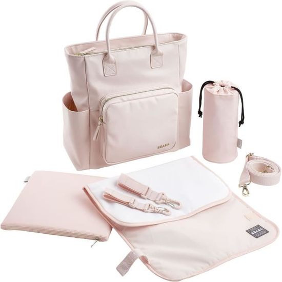 Beaba Sac à couches 4 en 1 Kyoto Rose tendre - Cdiscount Puériculture ...