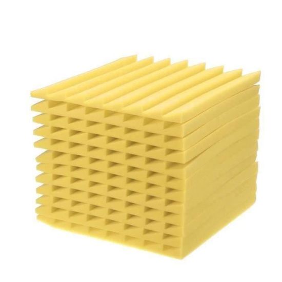 Betian-PANNEAU ABSORBANT 12 Pièces Mousse Insonorisante Panneaux Muraux ...