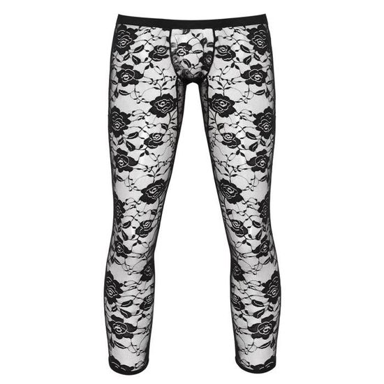 Collant Homme Sexy Transparente Lingerie Sissy Legging Dentelle Bas de ...