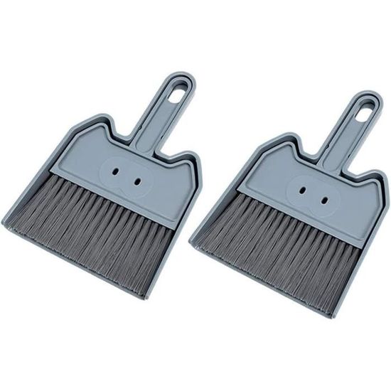 Mini balai et pelle à poussière - YSTP - Bureau et maison - Bleu ...