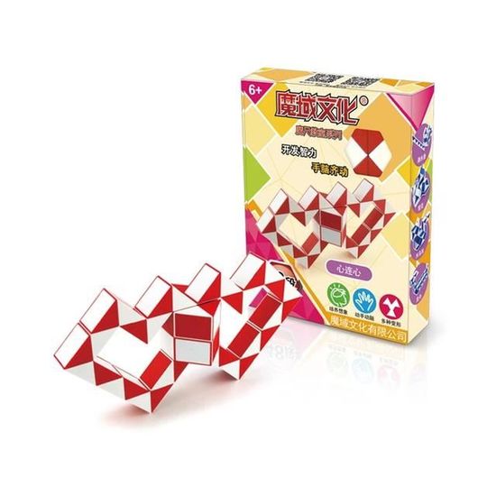CASSE-TETE,Red Magic Ruler--Cubes de vitesse en forme de serpent ...