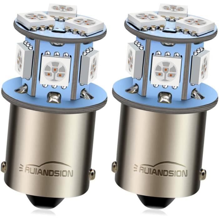 1156 Ampoule LED CC 6V Super Bright 5050 8SMD Jeu de puces LED Jaune ... 1156 Ampoule LED CC 6V Super Bright 5050 8SMD Jeu de puces LED Jaune ...