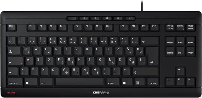 Cherry Kw X Ulp CHERRY STREAM KEYBOARD, Disposition Italienne, Clavier ...