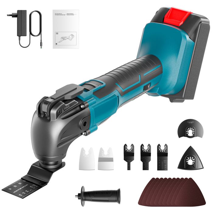 Professional Outil Multifonction Oscillant 1500mAh Outils Oscillants 6 ...