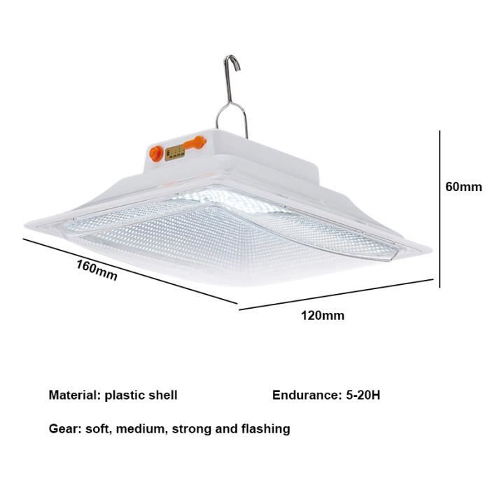Blanc A--Lanterne LED Rechargeable Portable de 500W, lampe torche ...