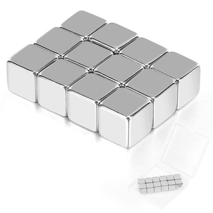 Aimants pour Réfrigérateur, 10x10x10 mm Cubes Aimant Frigo Aimants ...