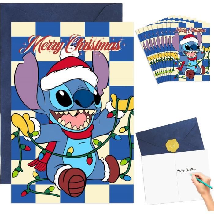 10 Cartes De Noël Pour Enfants,10 Cartes De Vœux Avec Enveloppes,Cartes ...