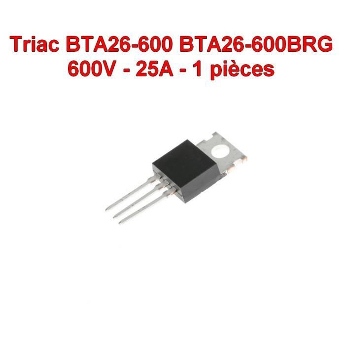Triac BTA24-600CWRG BTA24-600 - 600V 25A - STMicroelectronics ...