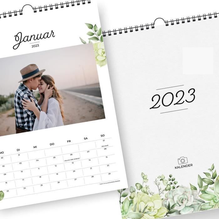 Calendrier photo 2023 personnalisable – 2023 personnalisé au design ...