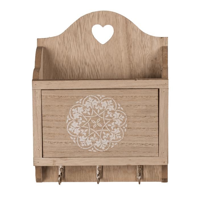 Support à clefs en bois brut - Cdiscount Maison