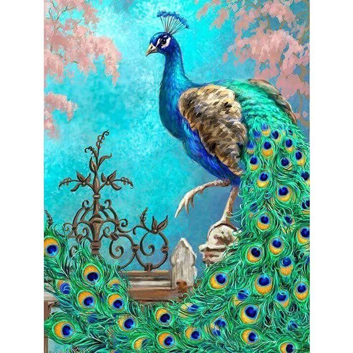 Kit Mosaïque - DIY Diamond Painting Complet Paon - 30x40cm ...