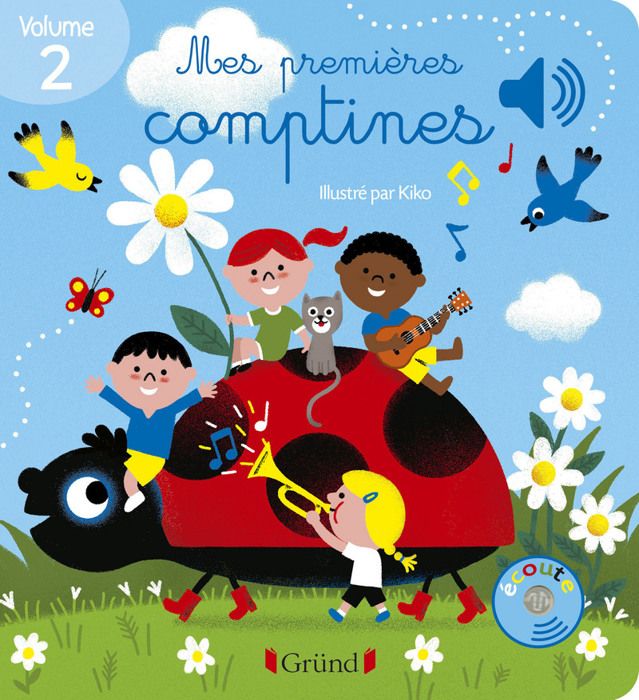 Mes premières comptines volume 2 - Livre sonore avec 6 puces - Dès 1 an ...
