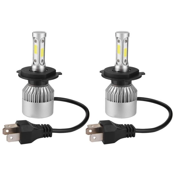Phare LED de Voiture, 2pcs H4 LED 36W 8000LM Phares Ampoules ...