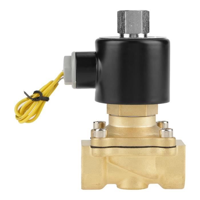 Électrovanne d'eau laiton N/O 12V pour contrôle automatique de liquide ...