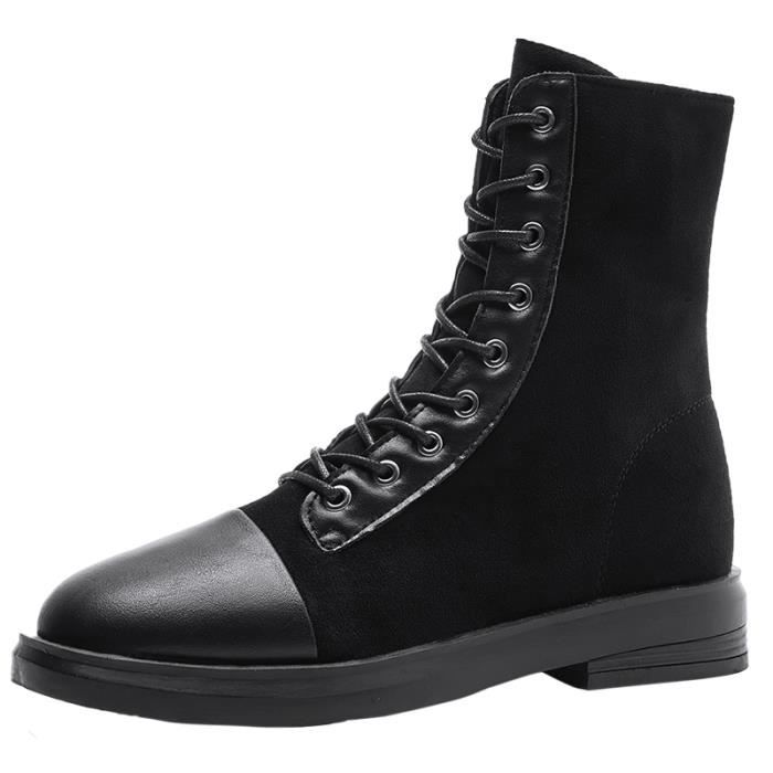 BOTTE Femme - Nouvelle Mode sauvage Respirant Confortable Martin bottes ...