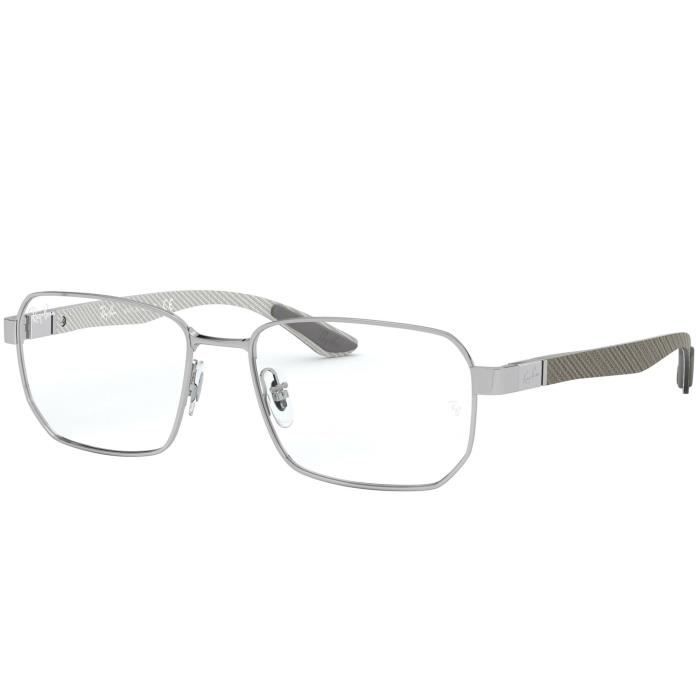 Lunettes de vue Ray-Ban RX 8419 Argenté Homme - Verre Transparent ...