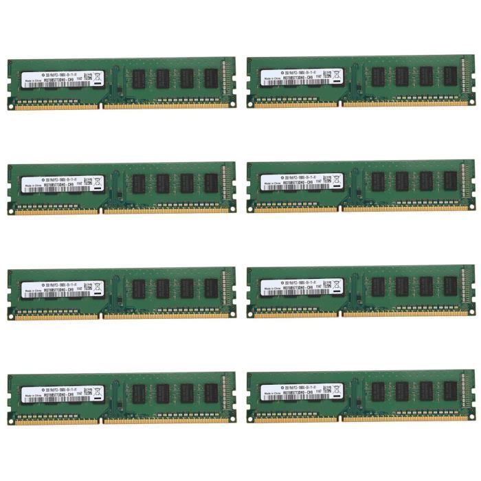 8X DDR3 2GB Ram 1333 MHz pour Intel Desktop Desktop PC Mémoire 240Pin 1 ...