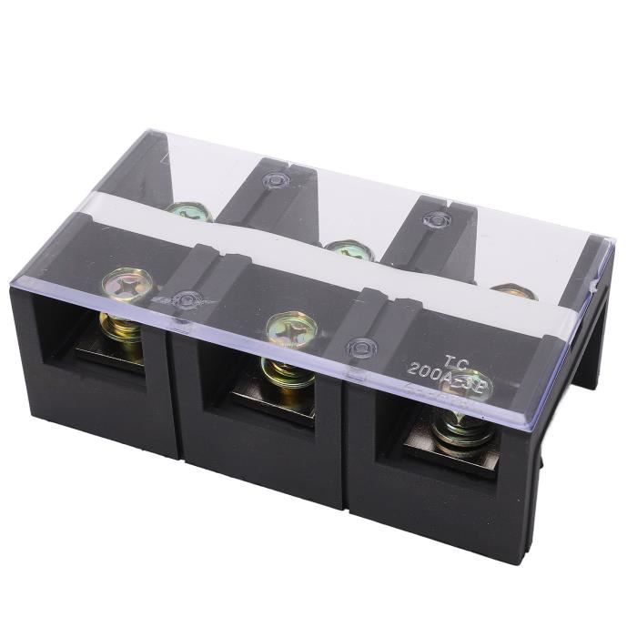 Sonew bornier avec couvercle Bornier de câble double rangées fixe bloc ...