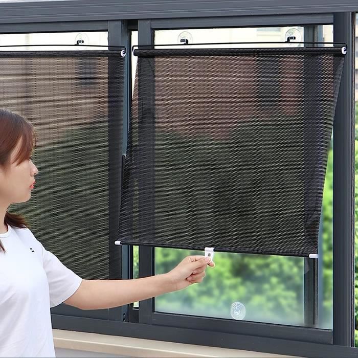 Store Enrouleur à Ventouse,Rideaux Occultants Réglables,Rouleau de ...