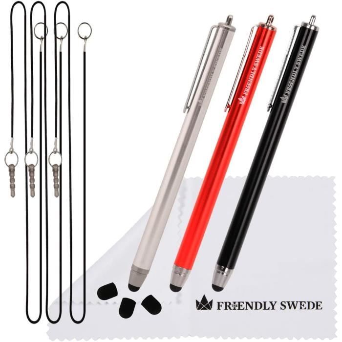 Lot De 3 Stylets De Haute Précision Pour Écrans Tactiles De 5,5" Avec ...