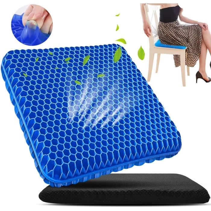Coussin de siège en gel, coussin anti-escarres, soulage la fatigue de ...