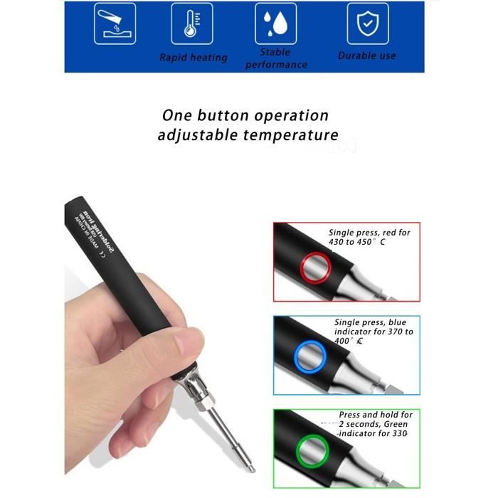 Outil de soudage électronique Kit de fer à souder stylo de soudage ...