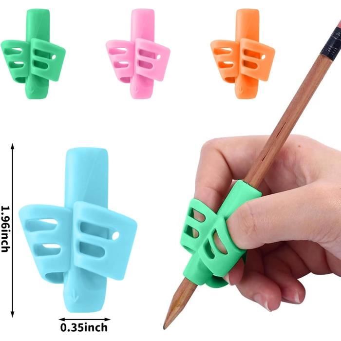 Lot De 8 Grippies Aide Écriture, Guide Doigts Ergonomiques Écriture ...