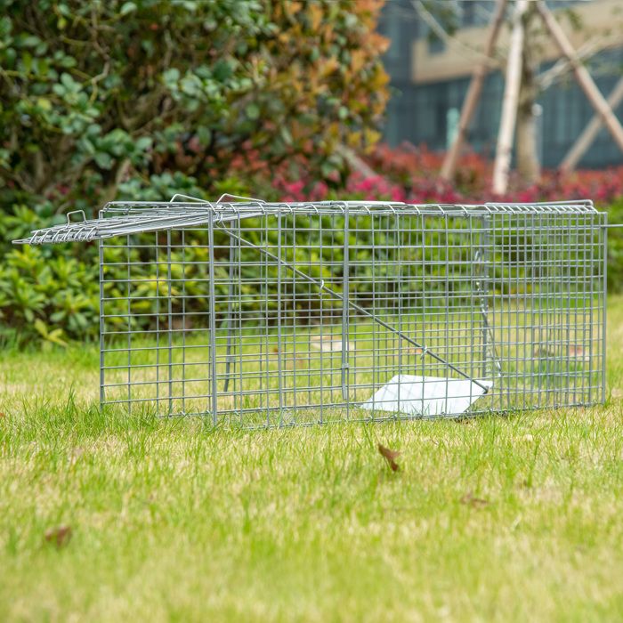 Piège vivant - Outsunny - cage de capture pliante petits animaux rat ...
