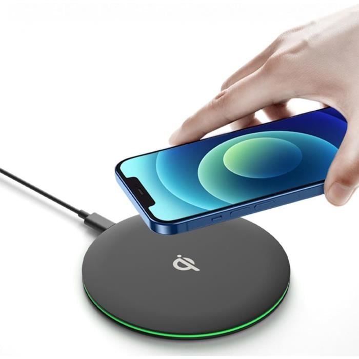 Chargeur Sans Fil Pour Téléphone Portable 15W Chargeur Qi- Station De ...