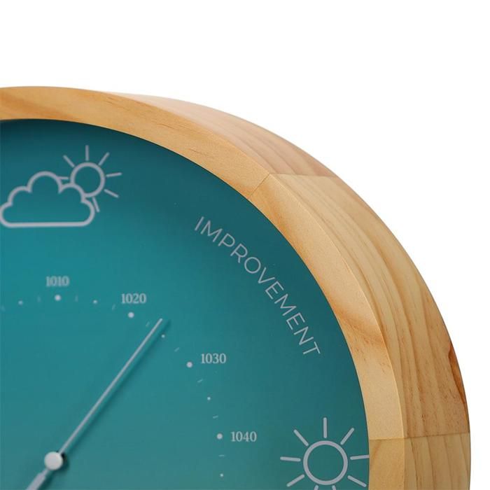Baromètre Horizon St Martin 30 cm – Bois Naturel – Capsule Anéroïde ...