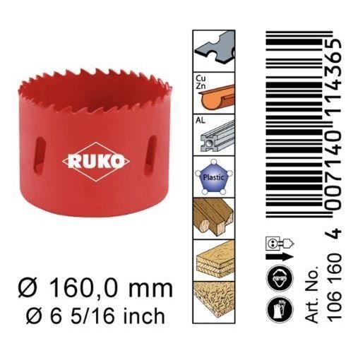 RUKO - 106160 - Scie-cloche bi-métal - 160 mm (Import Allemagne ...